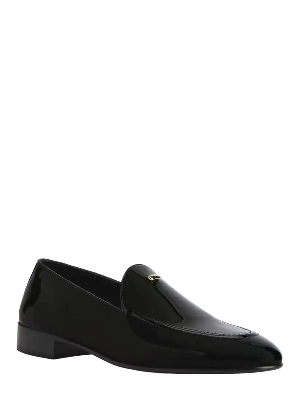 GIUSEPPE ZANOTTI Jaky Patent-leather Loafers - Black