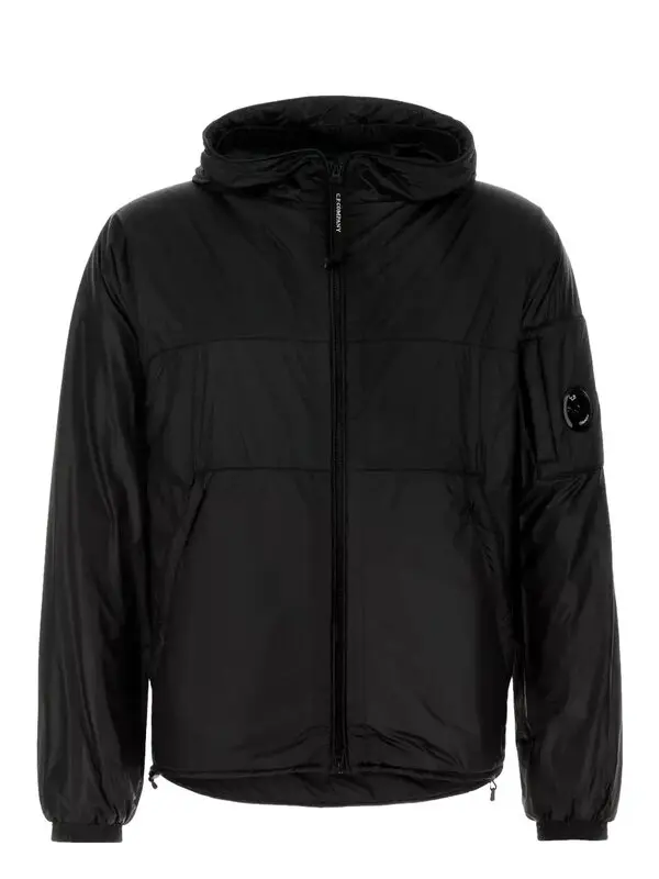 C.P. COMPANY Padded Hooded Jacket - Black