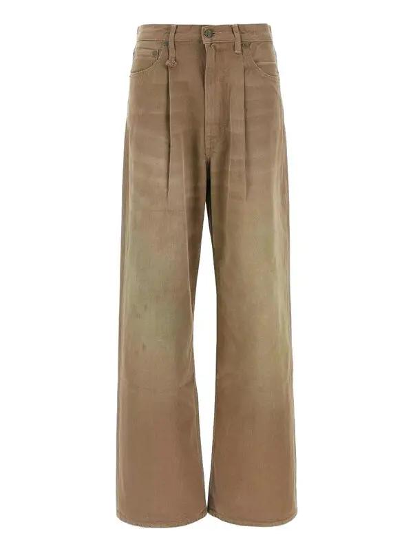 R13 Damon Pleated Jeans - Neutrals