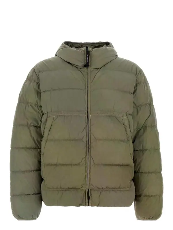 C.P. COMPANY Hooded Down Jacket - Green