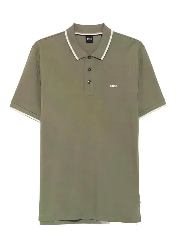 BOSS Cotton Polo Shirt - Green
