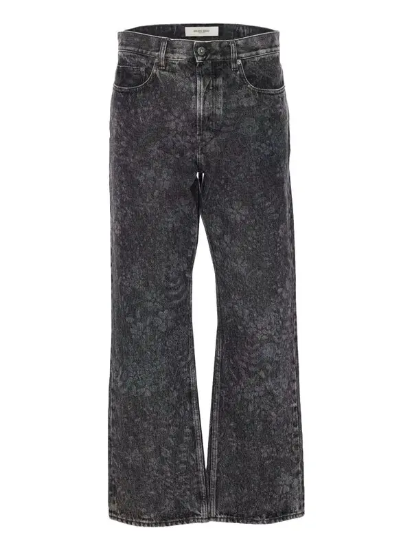 Golden Goose Marble-effect Jeans - Grey