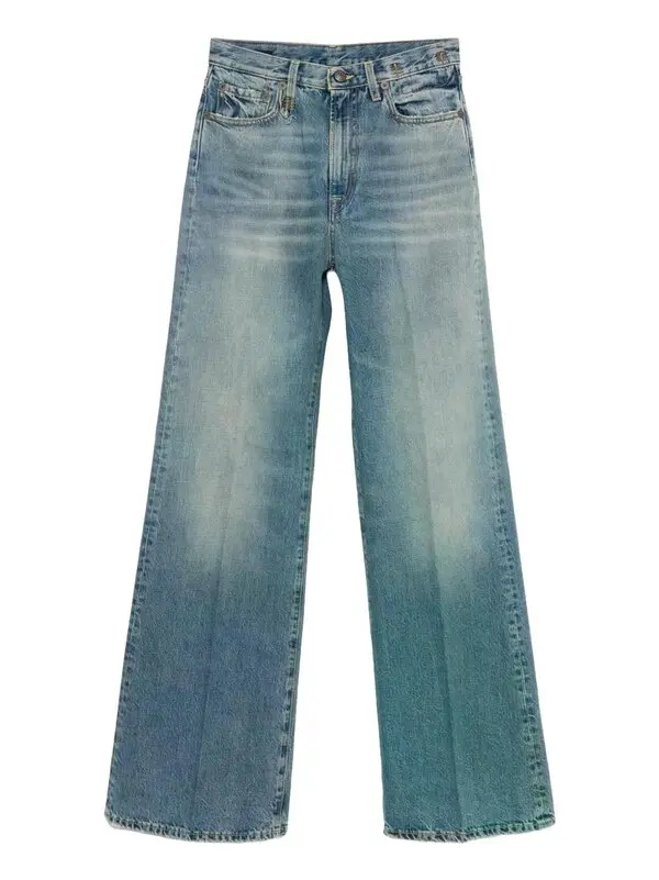 R13 Embroidered-pocket Jeans - Blue