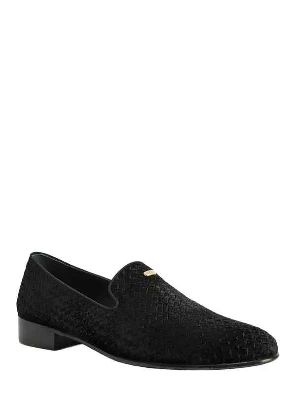 GIUSEPPE ZANOTTI Jaky Woven Loafers - Black