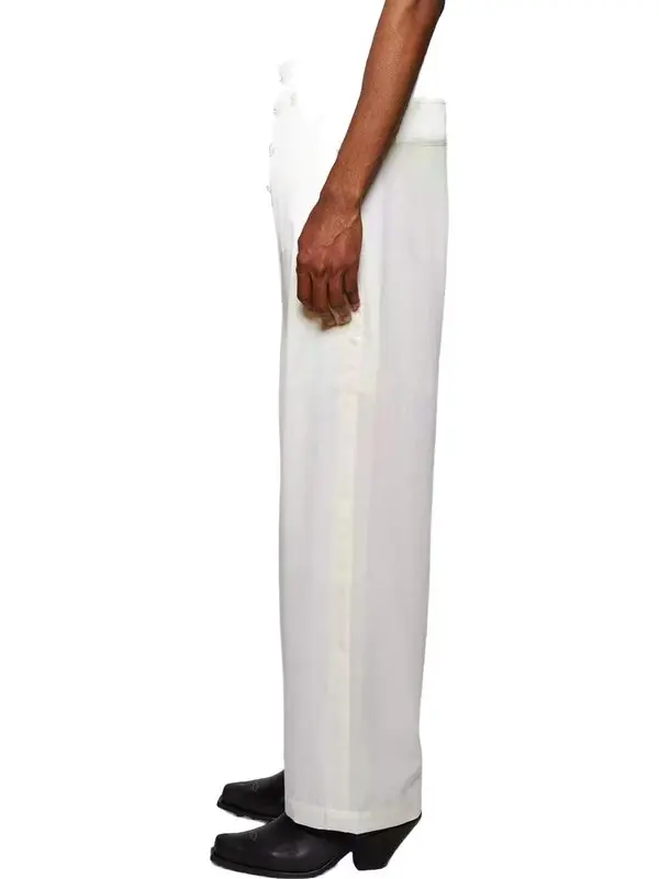 BLUEMARBLE Mariner Jewelled Button Trousers - White