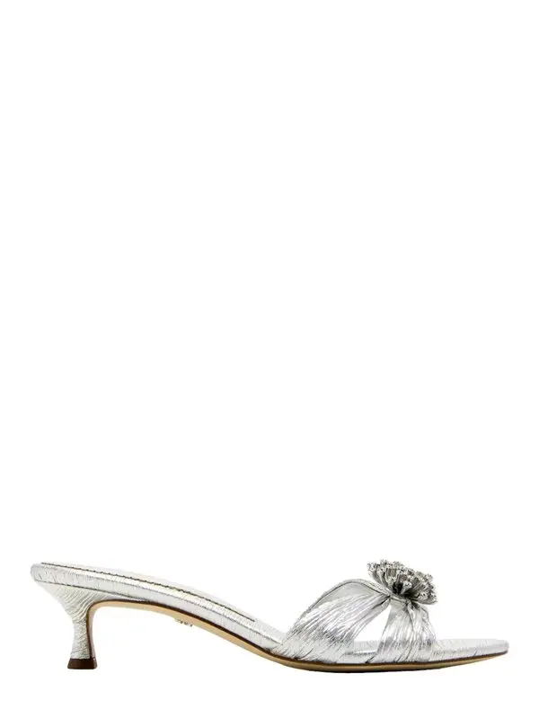 Sam Edelman 45mm Cindie Crystal-embellished Sandals - Grey