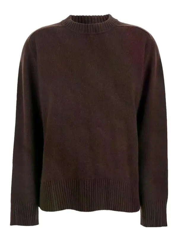 Loulou De Saison Baltra Ribbed-neck Sweater - Brown
