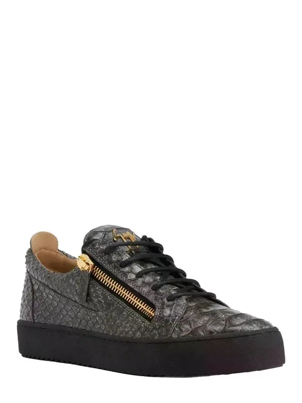 GIUSEPPE ZANOTTI Frankie Zip Low-top Sneakers - Grey