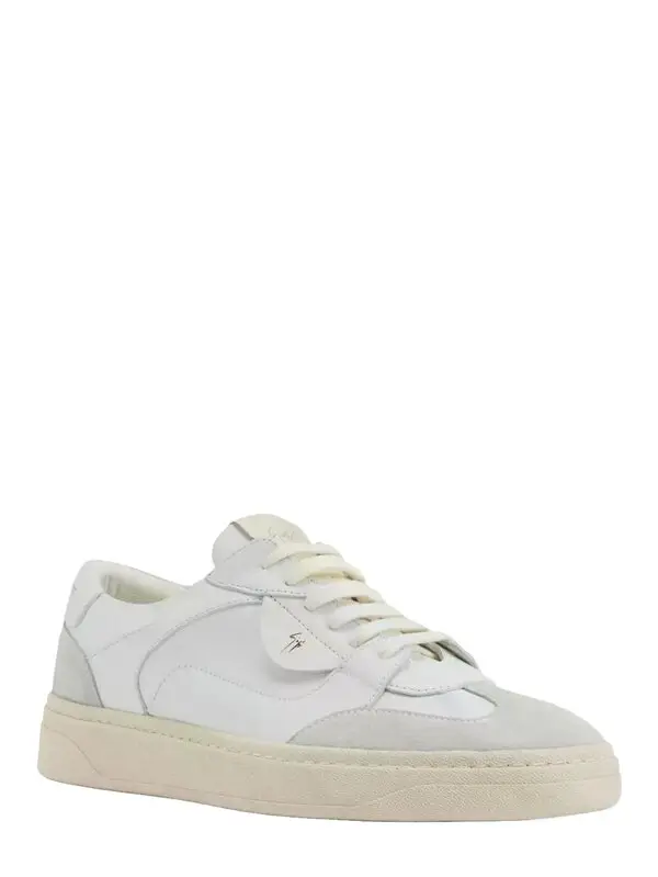 GIUSEPPE ZANOTTI Leather Low-top Sneakers - White