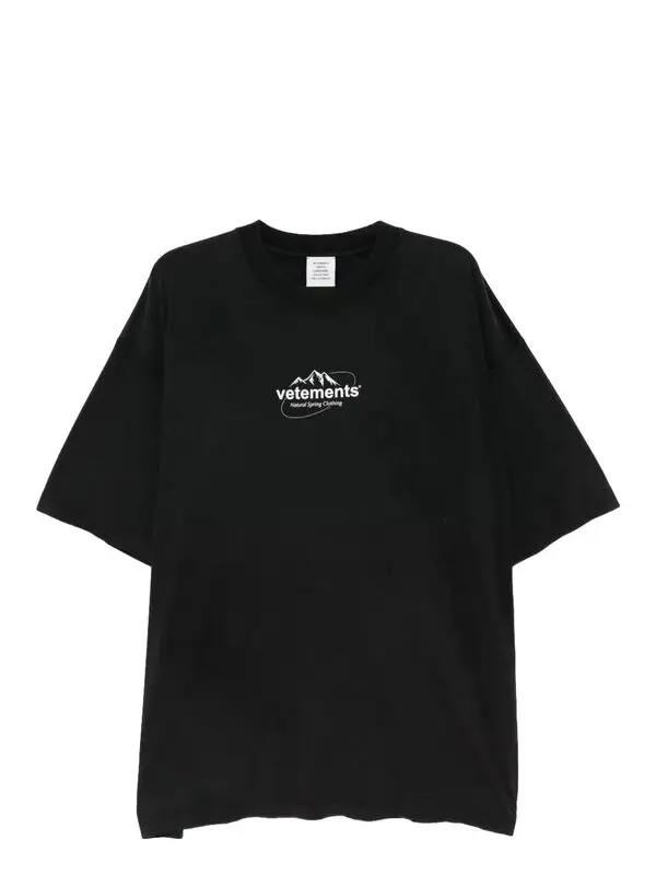 Vetements Logo-print T-shirt - Black