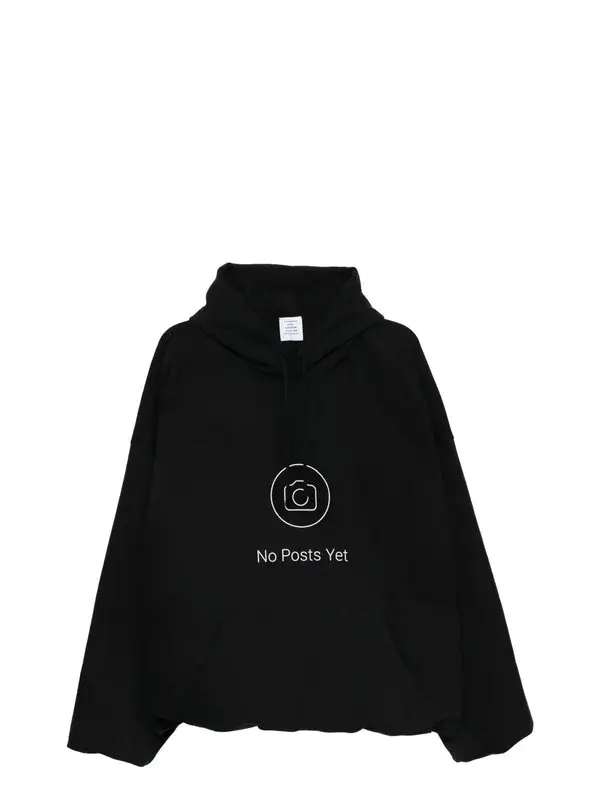 Vetements Graphic-printed Hoodie - Black