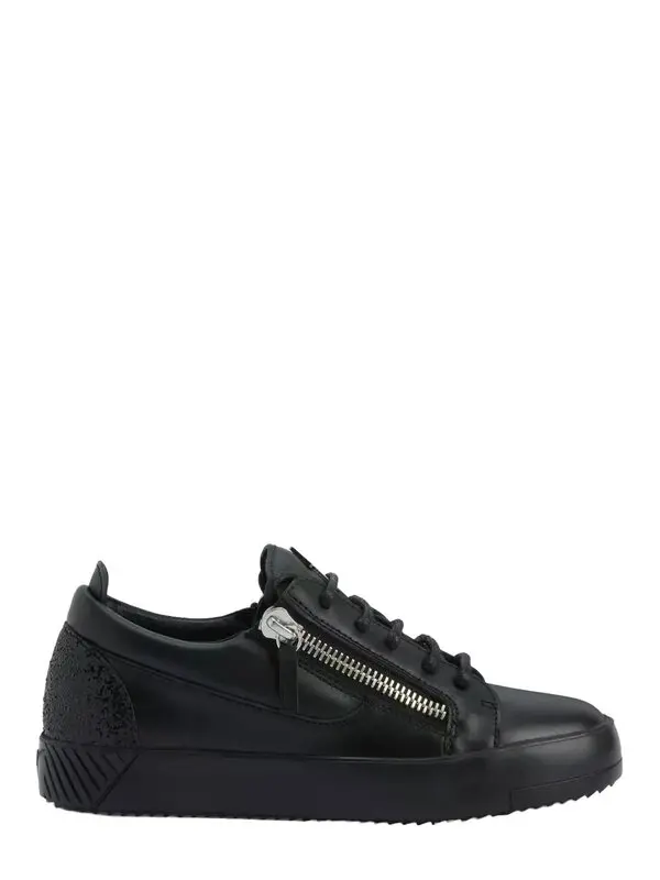 GIUSEPPE ZANOTTI Gail Zip-detail Low-top Sneakers - Black