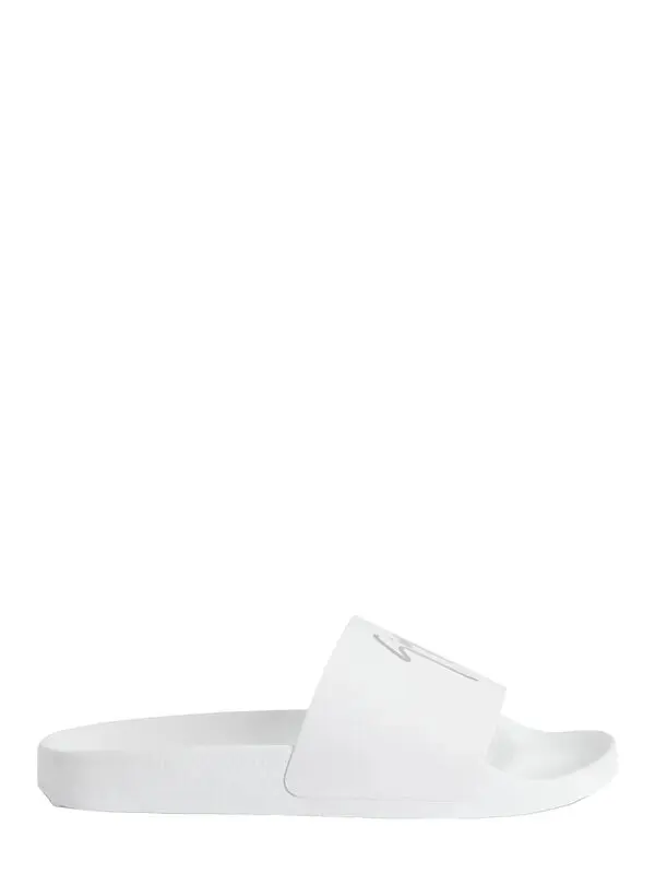 GIUSEPPE ZANOTTI Brett Logo-print Slides - White