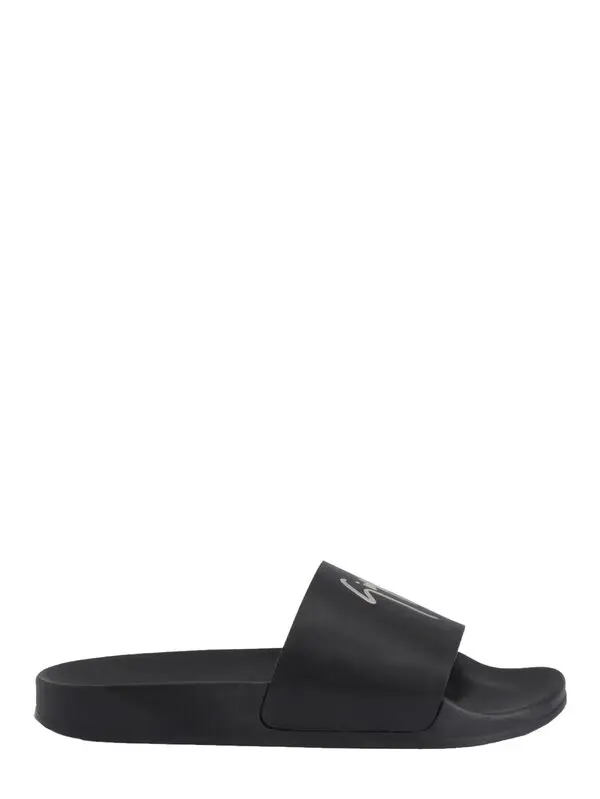 GIUSEPPE ZANOTTI Logo-embellished Slides - Black