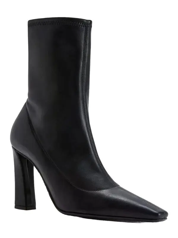 GIUSEPPE ZANOTTI Janiee Stretch 90 Square-toe Sock Boots - Black