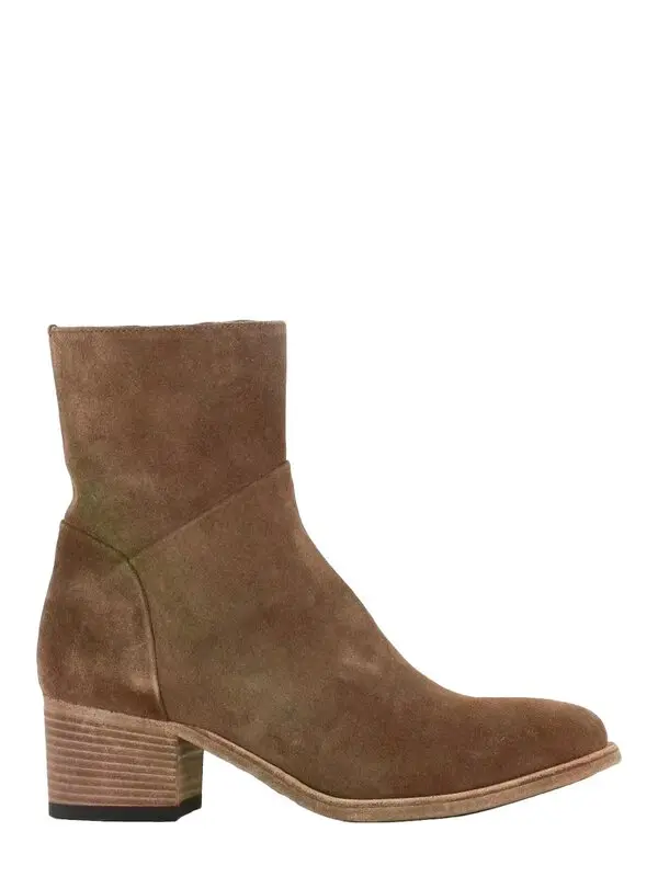 Officine Creative Zipped Block-heel Boots - Brown