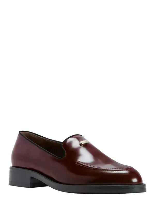 GIUSEPPE ZANOTTI Dories Leather Loafers - Red