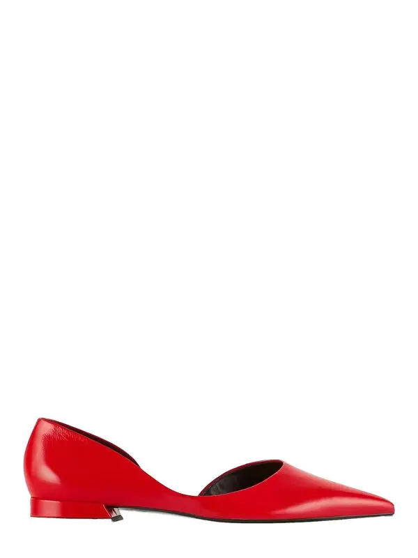 HOGL Vivien Pointed-toe Ballet Flats - Red