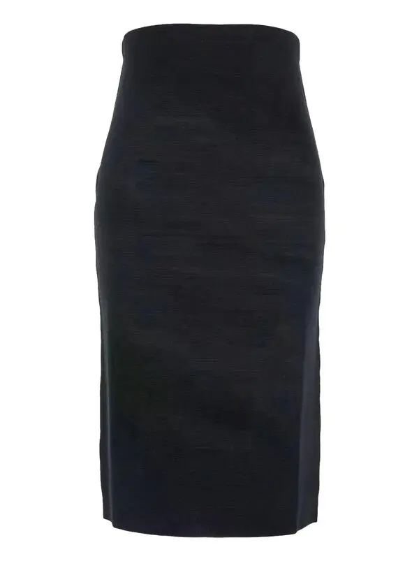 SEMICOUTURE Zip-fastening Midi Skirt - Black