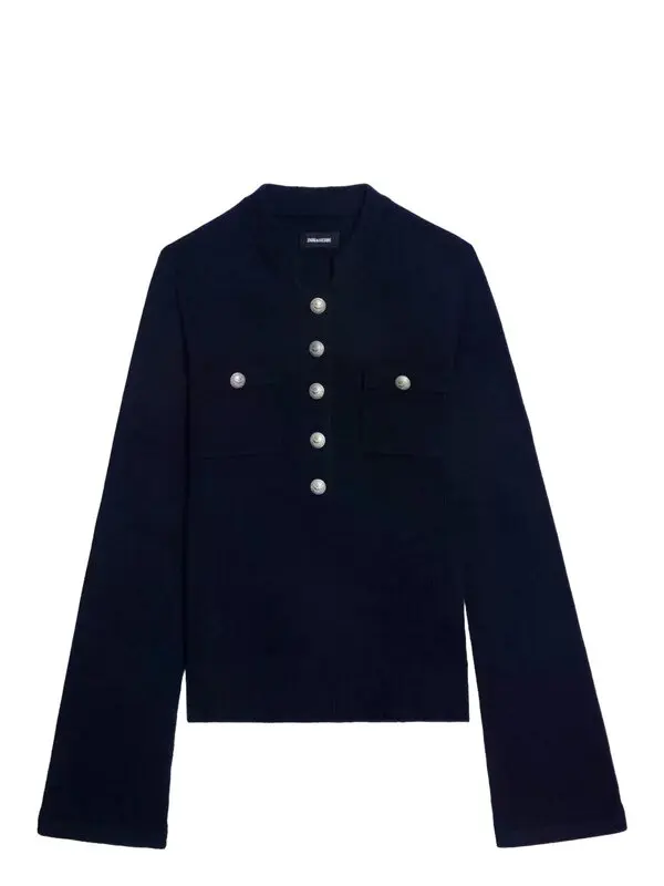 Zadig&Voltaire Button Detailed Jumper - Blue