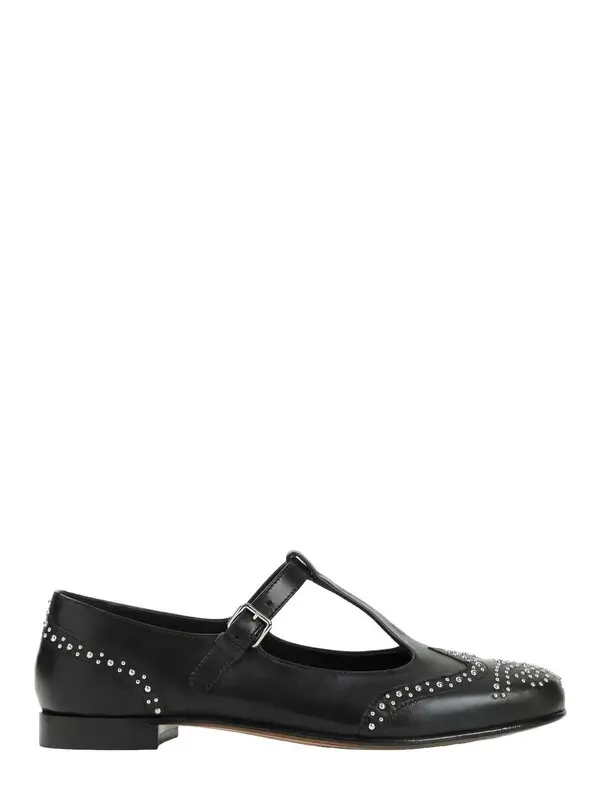 Church's T-bar Studded Pumps - Black