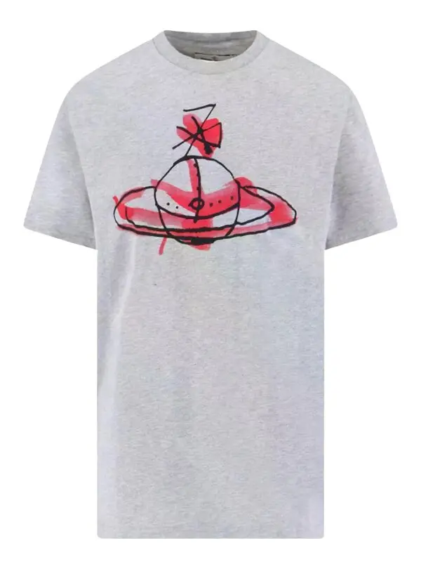 VIVIENNE WESTWOOD Orb-print T-shirt - Grey