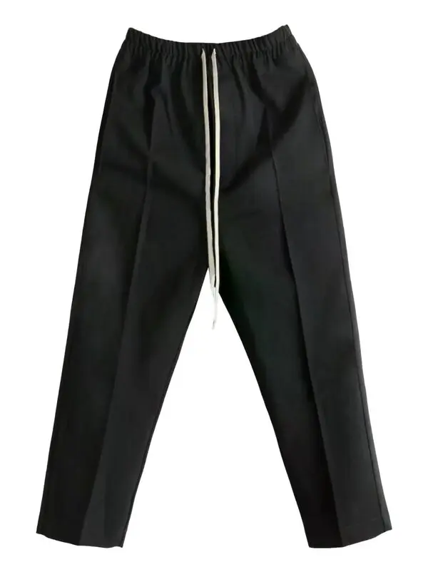 Rick Owens Virgin Wool Cropped Trousers - Black