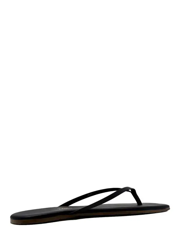 Tkees Lily Leather Flip-flops - Black