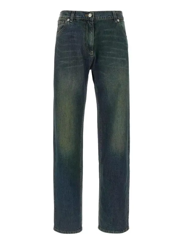 Magda Butrym Stonewashed Straight-leg Jeans - Blue