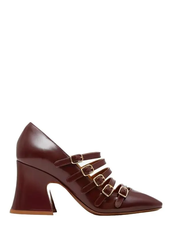 Chloé 80mm Janis Buckle-strap Pumps - Red