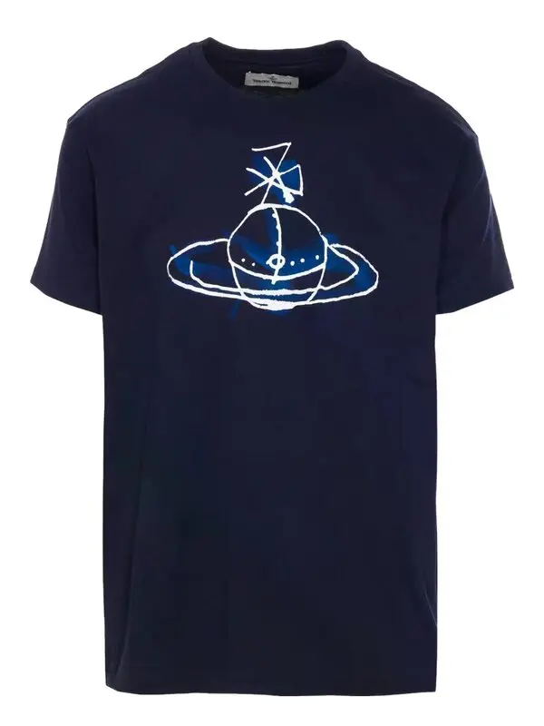 VIVIENNE WESTWOOD Orb-print T-shirt - Blue