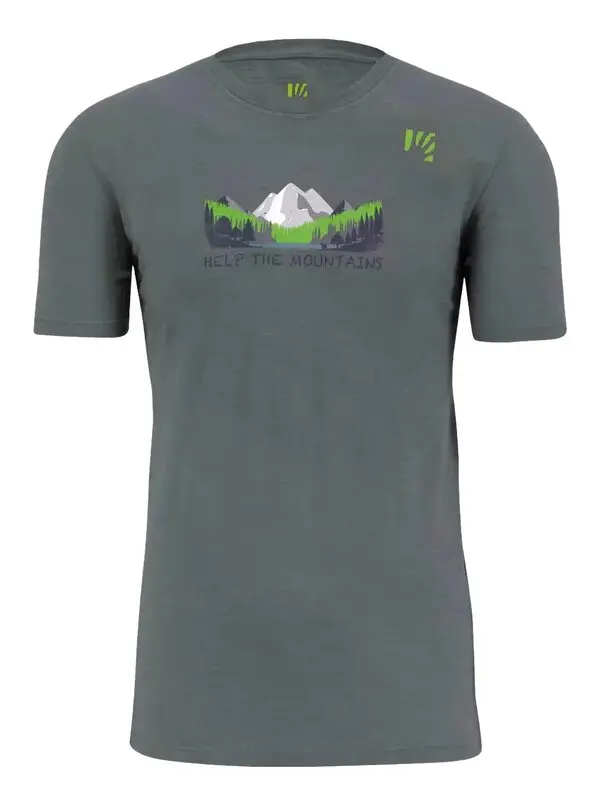 KARPOS Mountain-graphic T-shirt - Grey