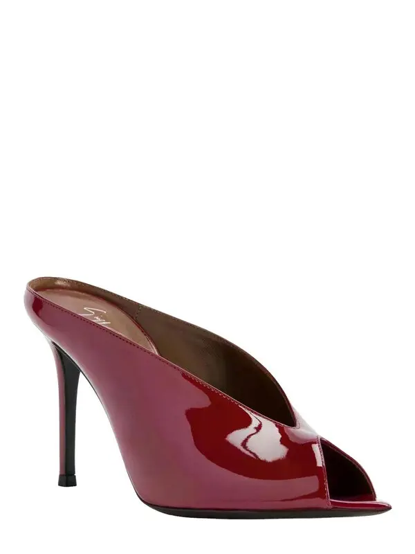 GIUSEPPE ZANOTTI 90mm Intriigo Peep-toe Stiletto Sandals - Red