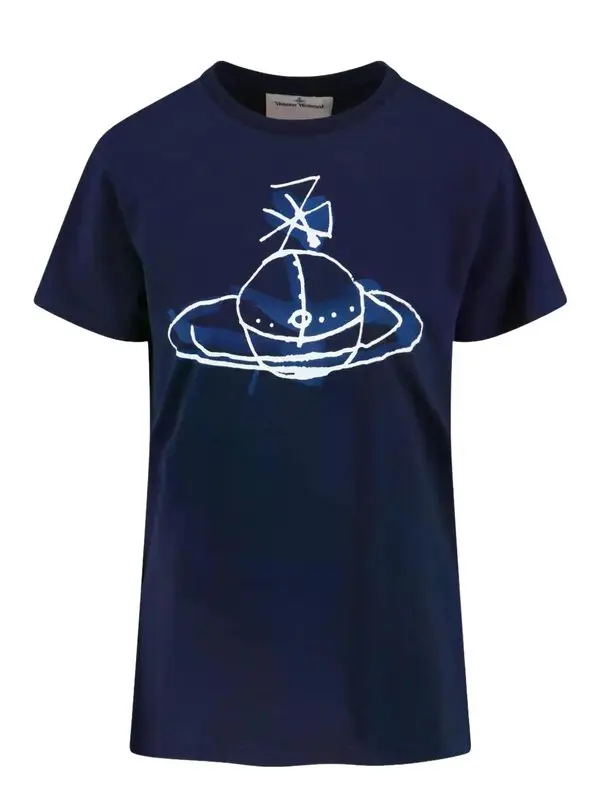 VIVIENNE WESTWOOD Orb-print T-shirt - Blue