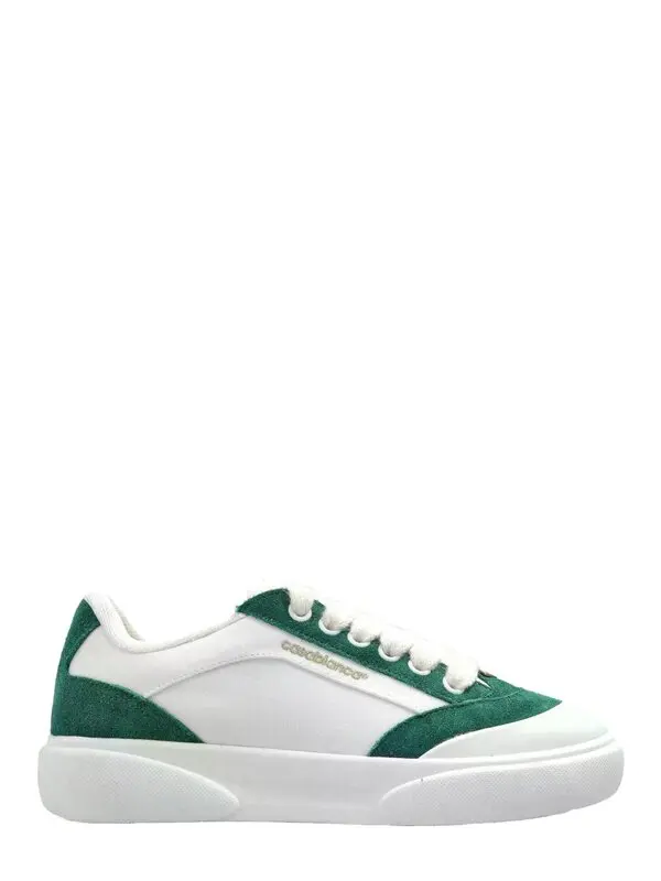 Casablanca Suede Panelled Sneakers - White