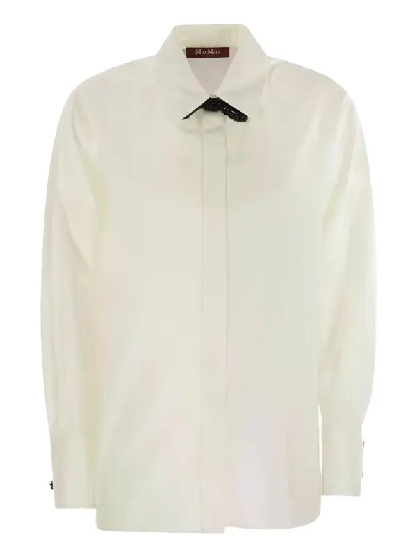 Max Mara Bow-embellished Shirt - White