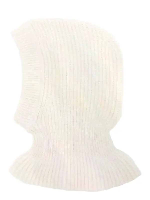 LEMAIRE Ribbed-knit Wool Balaclava - Neutrals