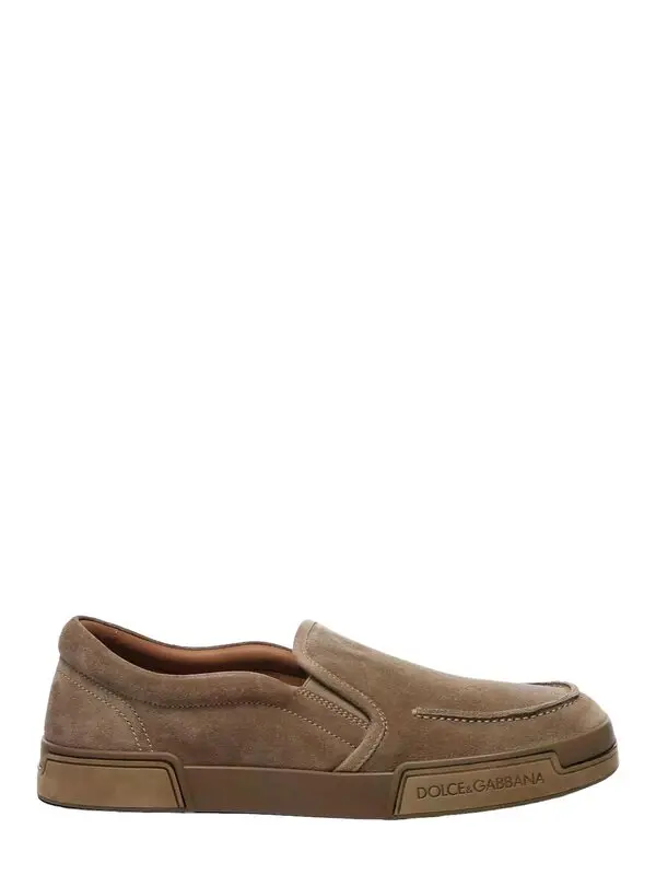 Dolce & Gabbana Suede Slip-on Sneakers - Brown