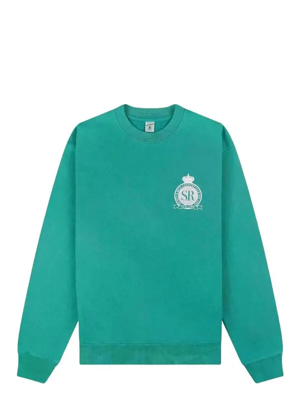 SPORTY & RICH Embroidered-logo Sweater - Green