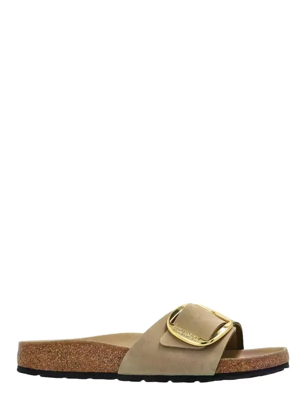 BIRKENSTOCK Buckle-detail Suede Sandals - Brown