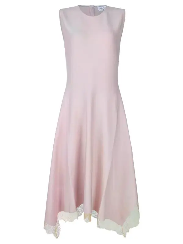 Alexander McQueen Lace-trimmed Midi Dress - Pink