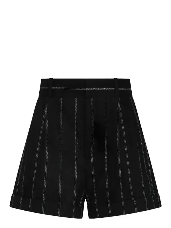 THE MANNEI Wool Shorts - Black