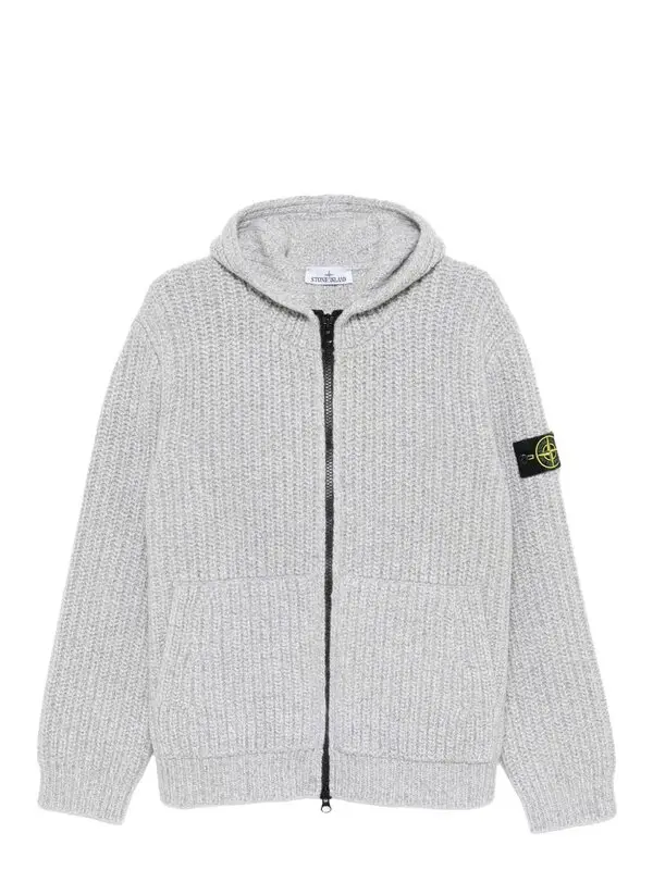 Stone Island Fisherman's-knit Cardigan - Grey