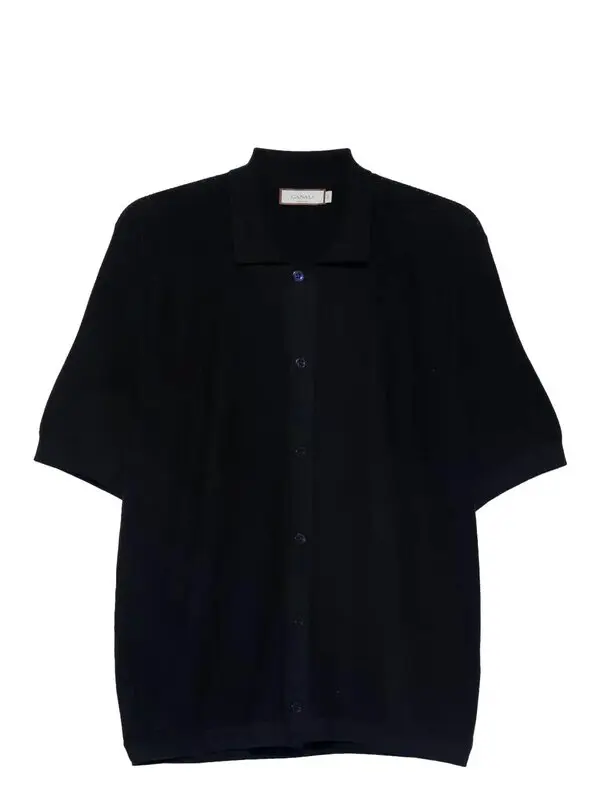 Canali Cotton Polo Shirt - Blue