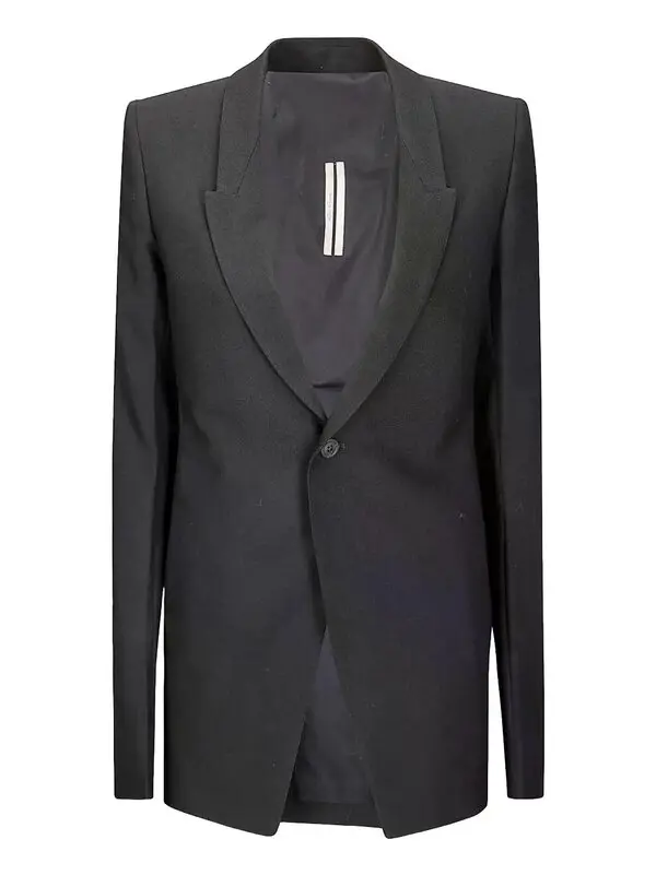 Rick Owens Single-button Wool Blazer - Black