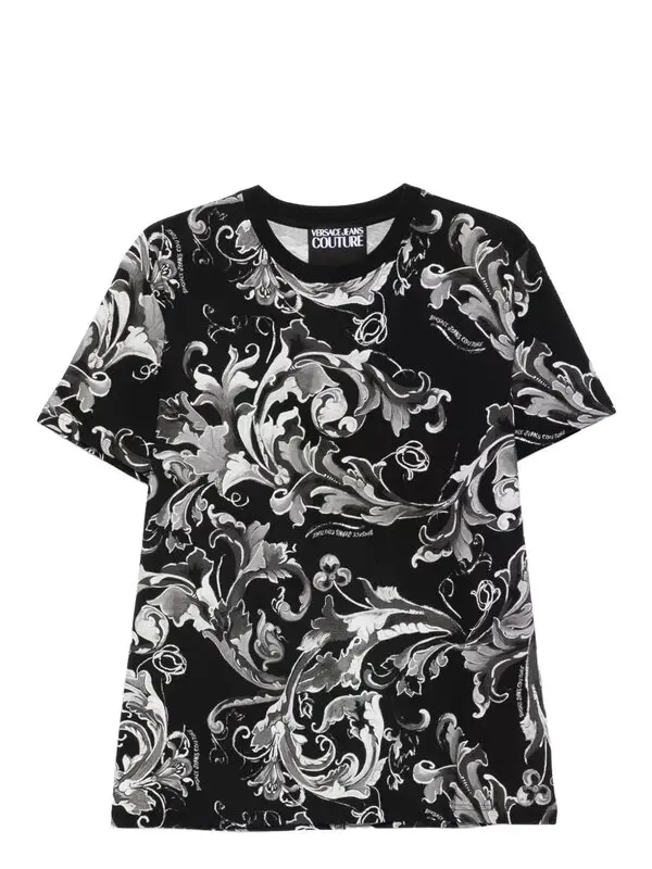 Versace Barocco-print T-shirt - Black