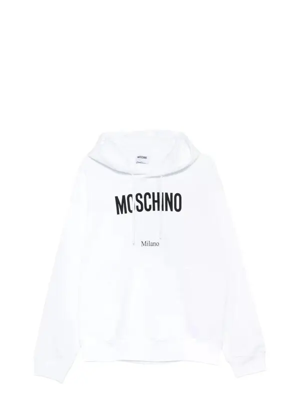 Moschino Logo-print Hoodie - White
