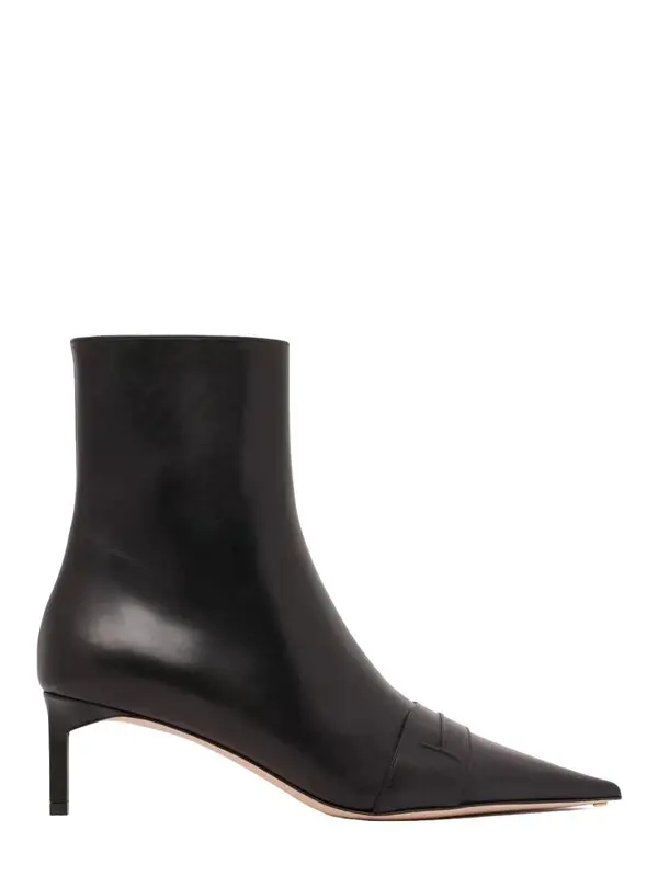 TOM FORD 55mm Leather Ankle Boots - Black