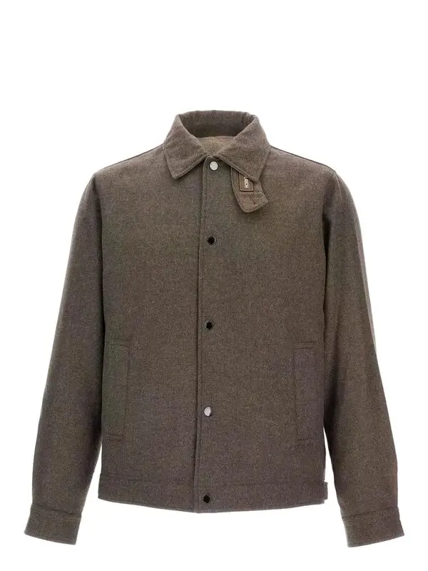 Woolrich Wool Blend Shirt Jacket - Neutrals
