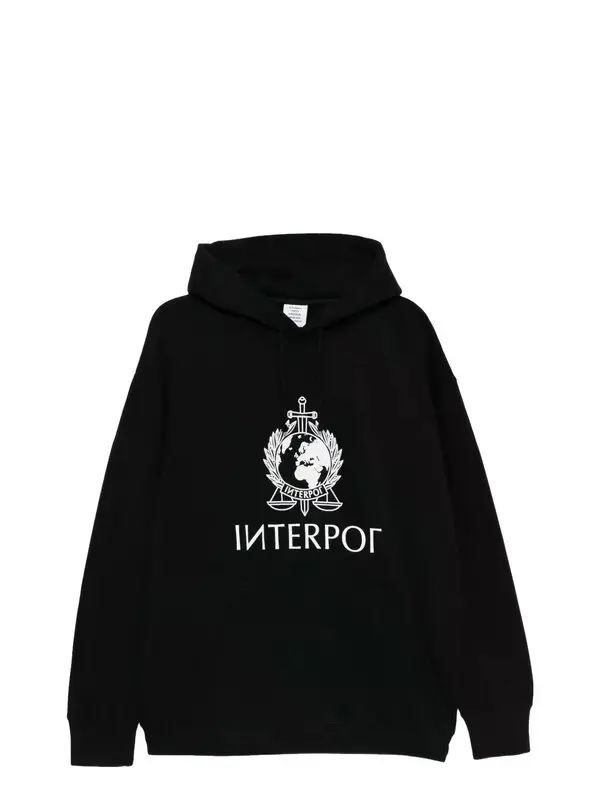 Vetements Graphic-printed Hoodie - Black